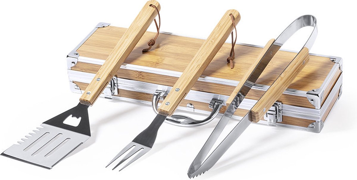 Barbecue set - BBQ accessoires - BBQ gereedschap - BBQ tang - Vork ...